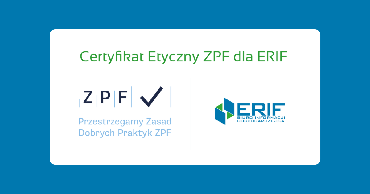 ERIF BIG po raz kolejny z Certyfikatem Etycznym - ERIF Biuro Informacji ...